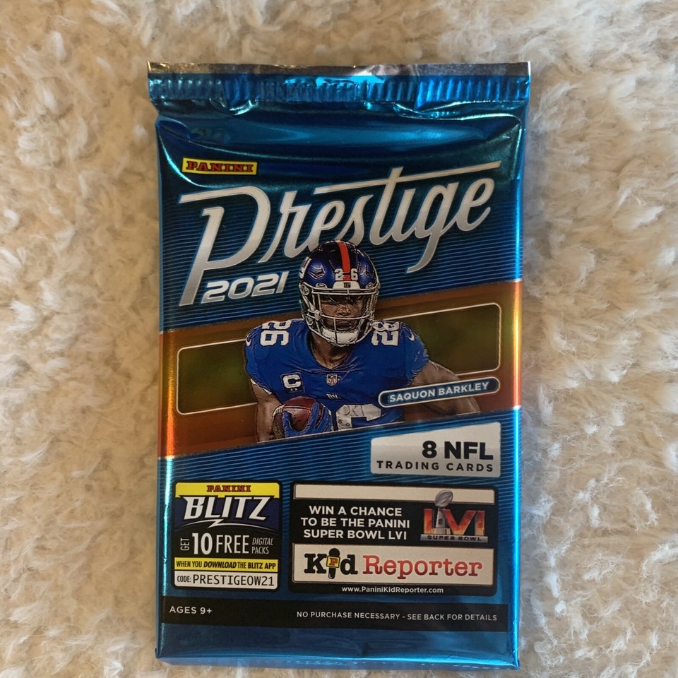 2021 Panini Prestige NFL Football Factory Sealed Blaster Pack of 8 ...