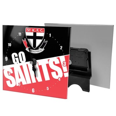 St Kilda Mini Glass Desk Clock AFL Official Merchandise Xmas 2025 ...