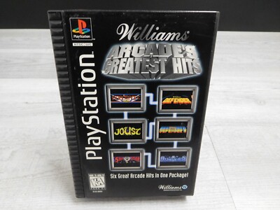 Williams Arcade's Greatest Hits Sony PlayStation PS1 Long Box & Manual ...