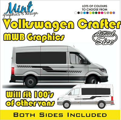 MWB VOLKSWAGEN CRAFTER VW Camper MOTORHOME MK2 Decals Stickers Van ...