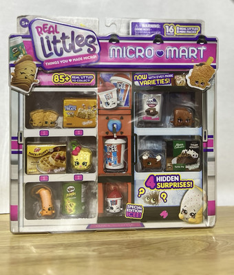 Shopkins Real Littles Micro Mart 8 Real Branded Mini Packs - 16 Pieces ...