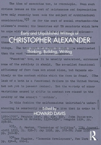 Early and Unpublished Writings of Christopher Alexander | Howard Davis ...