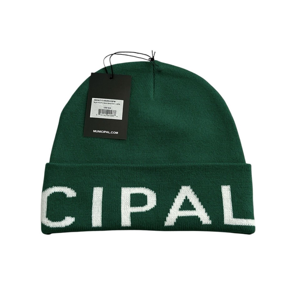 Municipal Sport Utility Gear Beanie Boston Green Big Logo Cuffed Knit ...