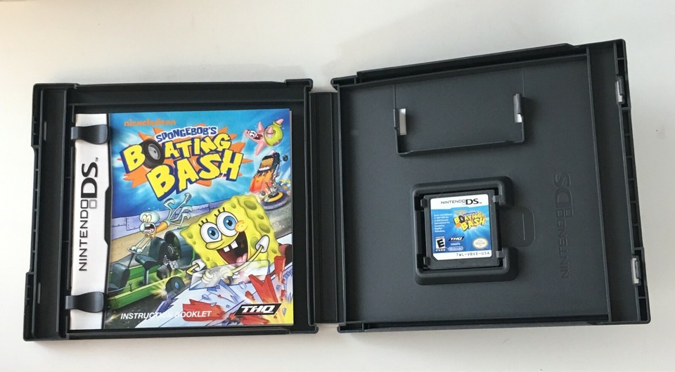 Nintendo DS DSi Lite 2DS XL 3DS SpongeBob's Boating Bash (COMPLETE ...