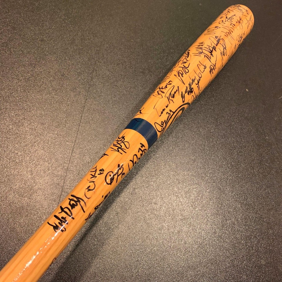 Incredible Detroit Tigers Legends Signed Bat With Over 70 Autographs ...