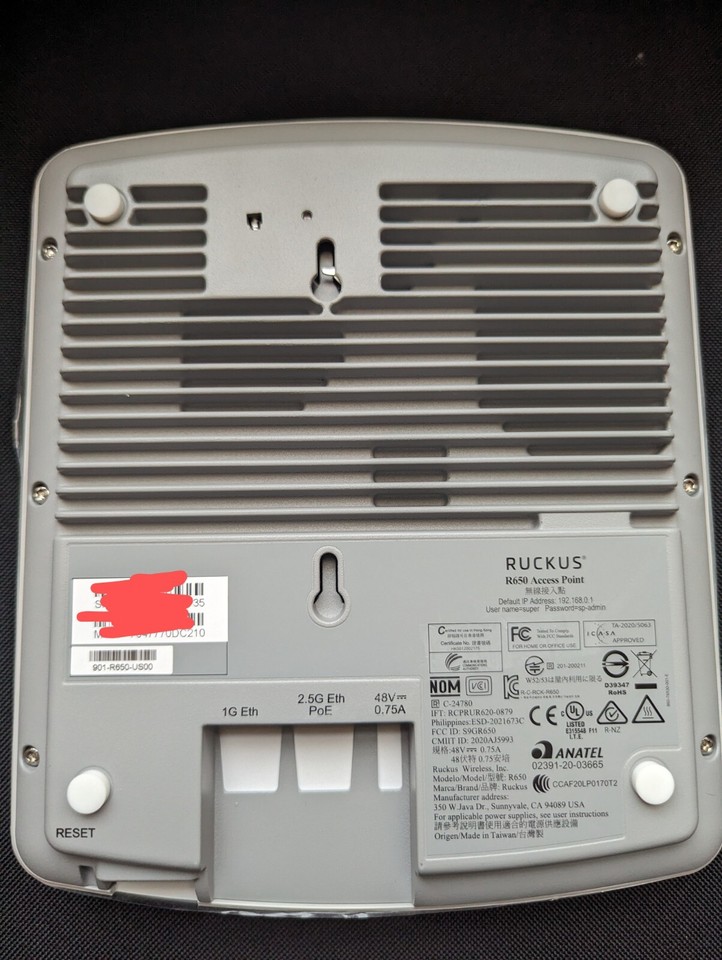 Ruckus 901-R650-US00 Wireless Access Point | eBay