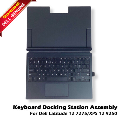 Dell Latitude 12 7275 XPS 12 9250 Slim Keyboard Dock Folio US English ...