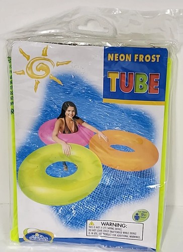 Intex The Wet Set 2010 Neon Frost Tube 36” Vinyl Yellow #59262EP NEW ...