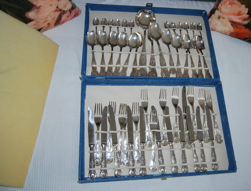 Silber Besteck Set 51 Teile ARG 800 Alter | eBay.de