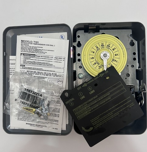 Intermatic T101 24-Hour Mechanical Time Switch 120 VAC 60Hz NO BOX ...