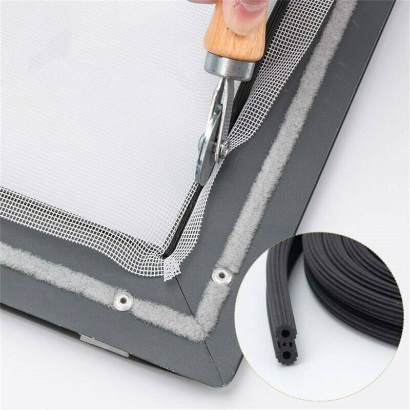 Insect Window Doors Fly Screen Net Mesh Flyscreen Black Rubber Spline ...
