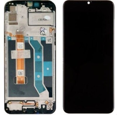 Ecran LCD + Vitre tactile sur châssis pour Realme 6i RMX2040 Noir ...