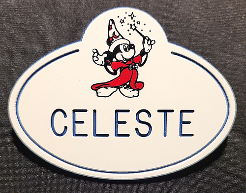 RARE WALT DISNEY IMAGINEERING CAST MEMBER NAME TAG 'CELESTE' | eBay