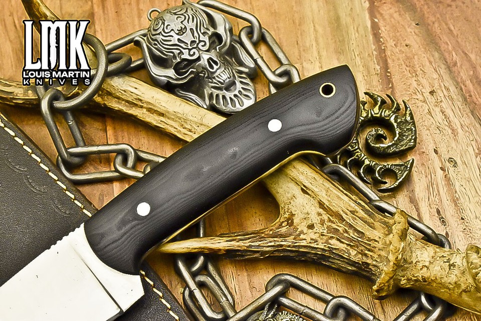 LMK Handmade Hand Forged Full Tang Knife ATS-34 Steel Micarta EDC ...