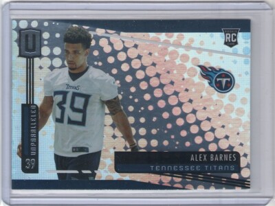 ALEX BARNES 2019 Panini Unparalleled RC Rookie #271 TITANS Kansas State ...