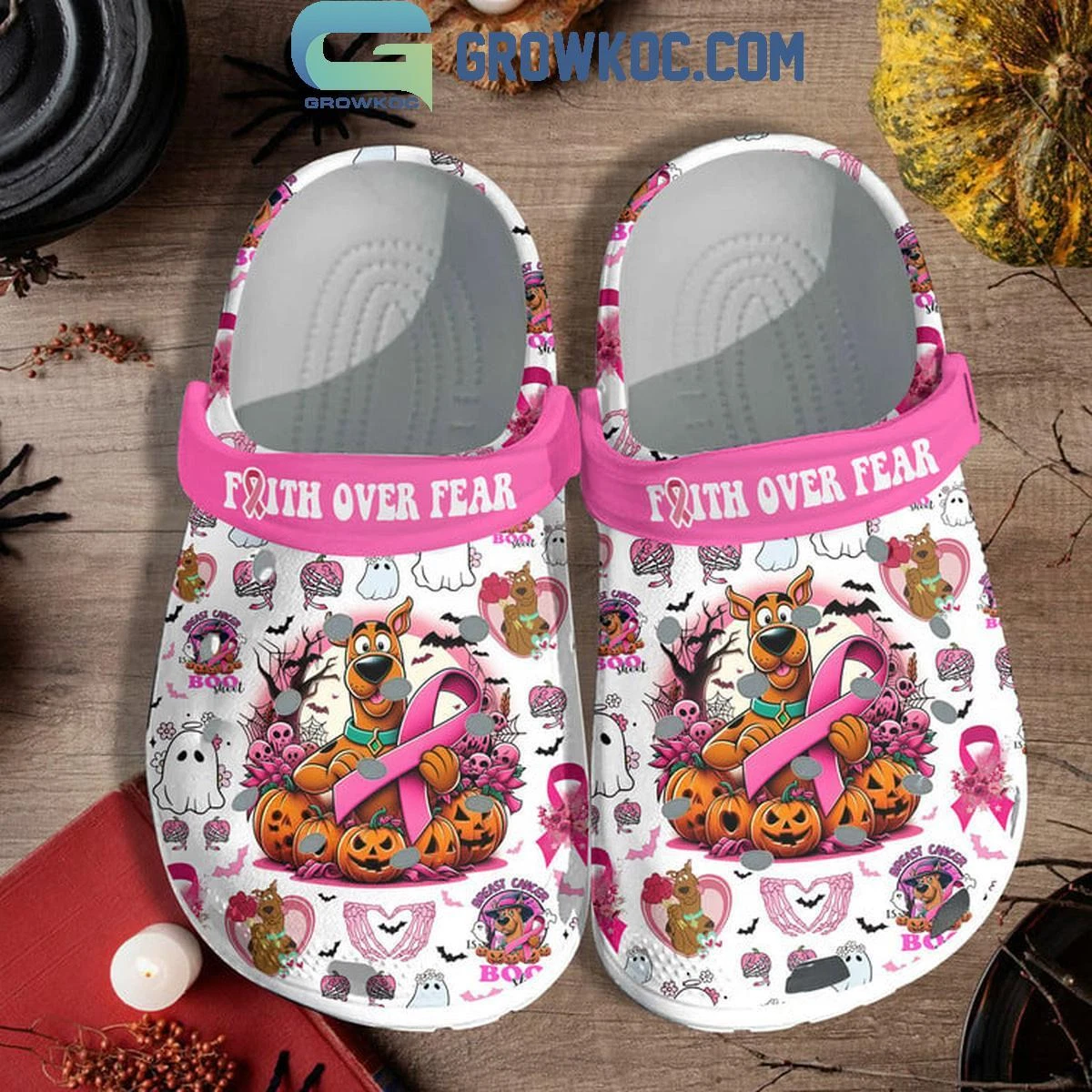 Scooby Doo Faith Over Fear Cancer Fighter In Halloween Clogs | ID 19688340 by Manoj Yadav ...