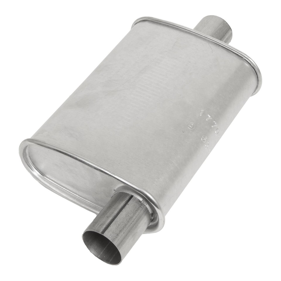 Walker Exhaust Muffler Thrush Turbo 2 Inlet/2 Outlet Steel Aluminized ...
