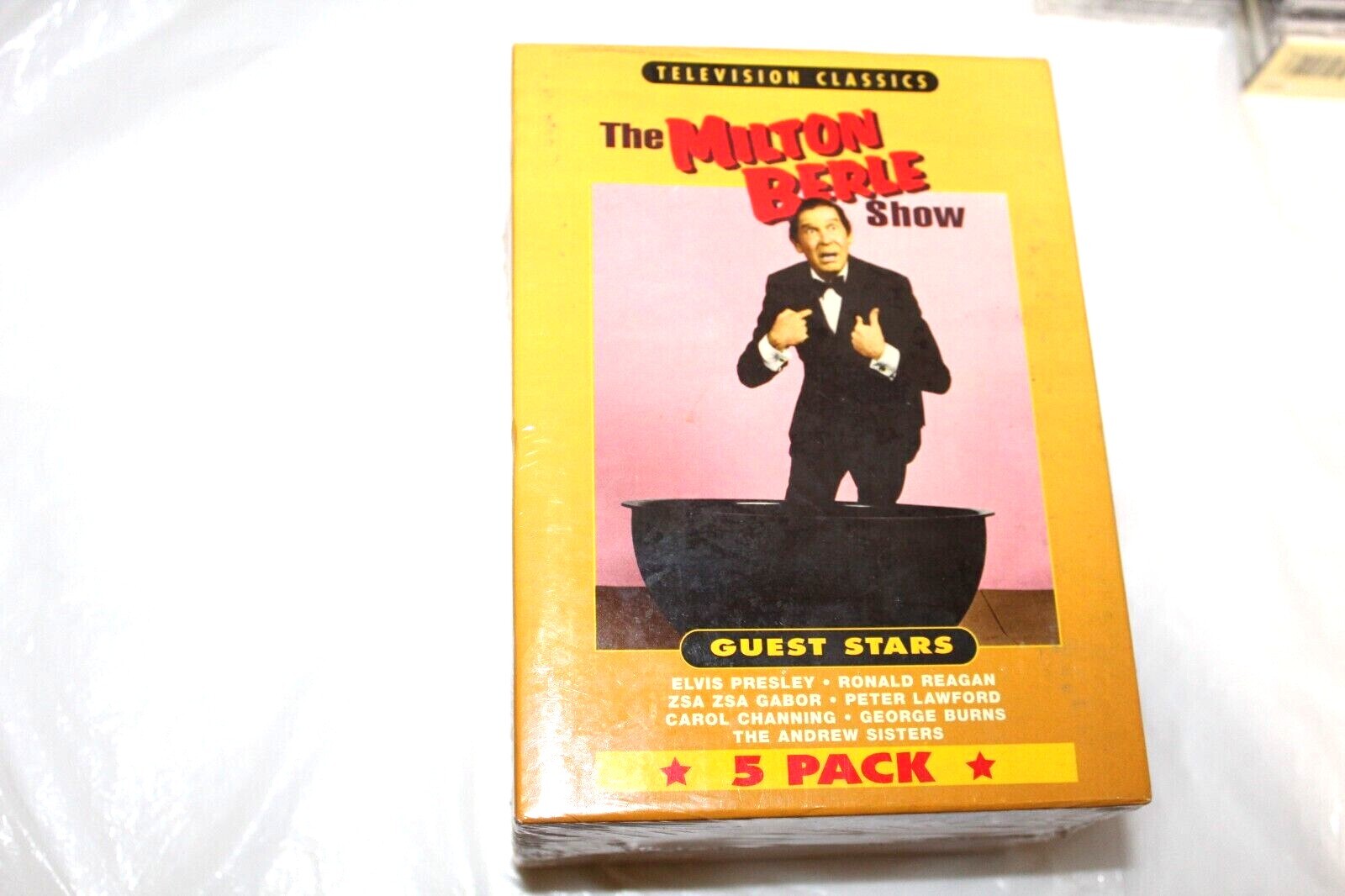 The Milton Berle Show VHS 5 Tape Elvis Presley Ronald Reagan Zsa Zsa ...