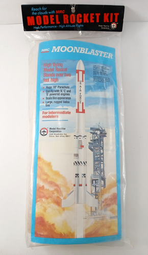 Vintage MRC MOONBLASTER Flying Model Rocket Kit NEW & FACTORY SEALED Rare! | eBay