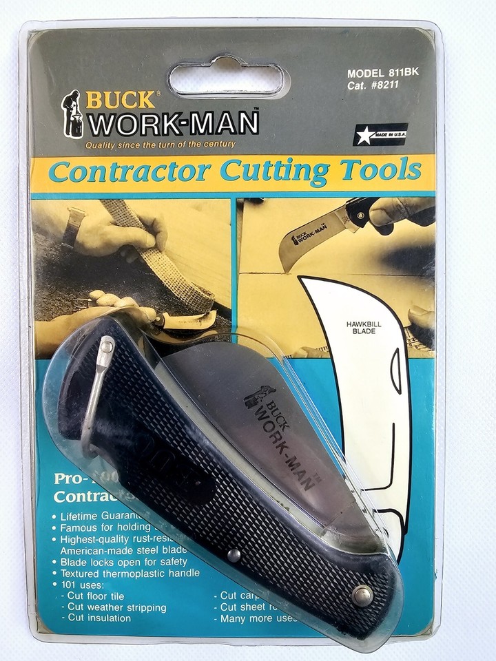 Buck Knife Work-Man 811BK 811 BK Brand New Sealed Workman USA Made | eBay