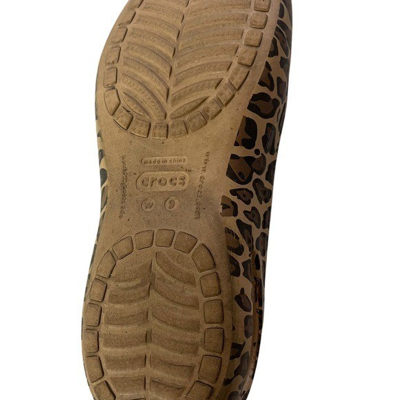 CROCS Kadee Women’s Leopard Print Ballet Flats Size 9… - Gem