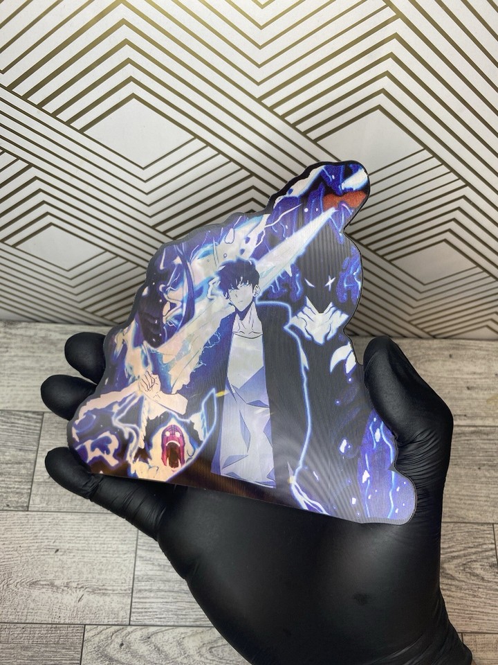 Solo Leveling Sung Jin-woo 3D Lenticular Motion Moving Car Sticker ...