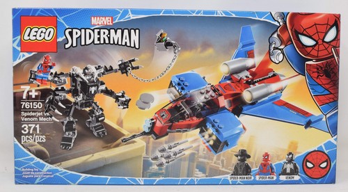 Lego Spider-Man Jet Vs Venom Mech Marvel Set Noir 76150 New | eBay