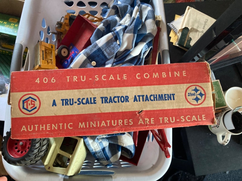 VTG Carter Tru Scale Combine 1:16 Metal Farm Toy in original box C-406 ...