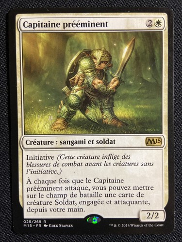 Carte Magic Rare FR 2014 Boss Soldat Capitaine Préeminent Mettre En Jeu ...