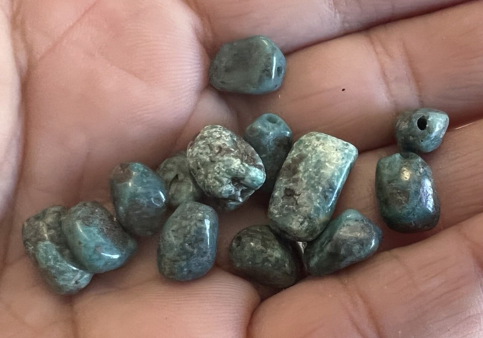 Old Arizona Blue Green Matrix Stone Destash Gemstone Bead Lot | eBay