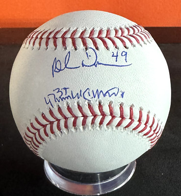 Rob Dibble Norm Charlton Cincinnati Reds Dual Signed Auto OMLB Baseball ...