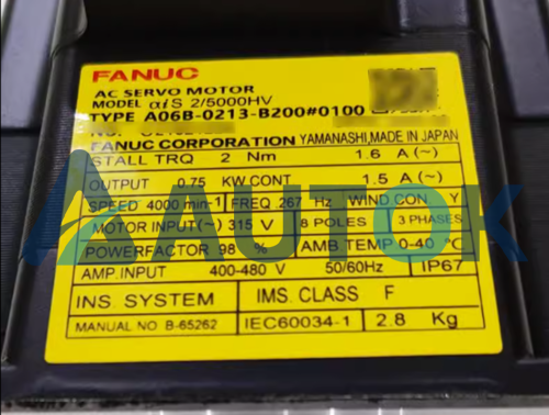 NEW FANUC AC SERVO MOTOR A06B-0213-B200#0100 | eBay