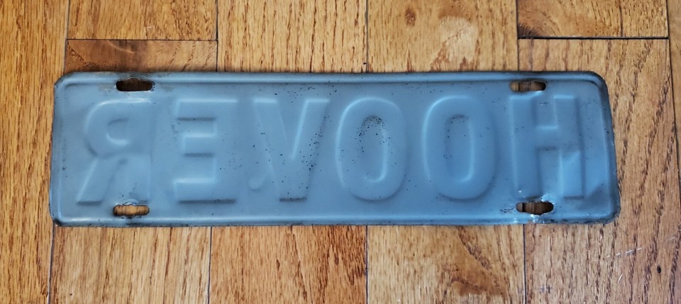 1928-32 HERBERT HOOVER FOR PRESIDENT LICENSE PLATE TOPPER BOOSTER ...