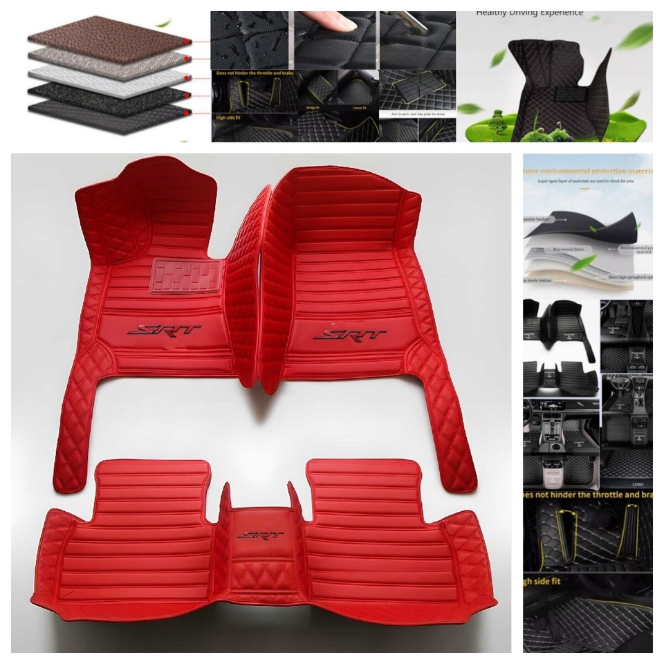 Fit For Dodge SRT All Models Car Floor Mats Waterproof Leather Carpets ...