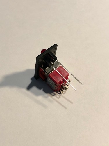 C&K SWITCH 7201 w/ LED KIT DUAL ON/ON DPDT INSTRUMENT MOUNT BEZEL ...