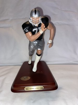 Howie Long NFL Statue Los Angeles Raiders Danbury Mint Figurine Oakland ...