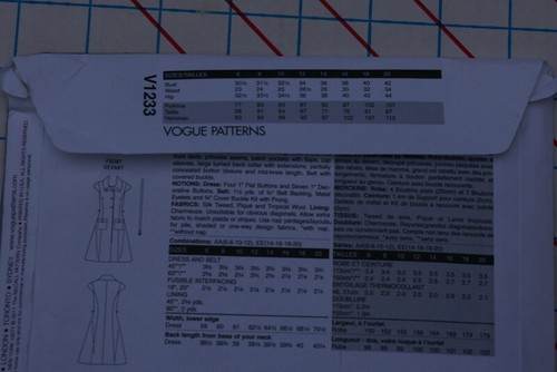 Vogue Sewing Pattern Pamella Roland V1233 14 16 18 20 Fitted Dress Belt ...