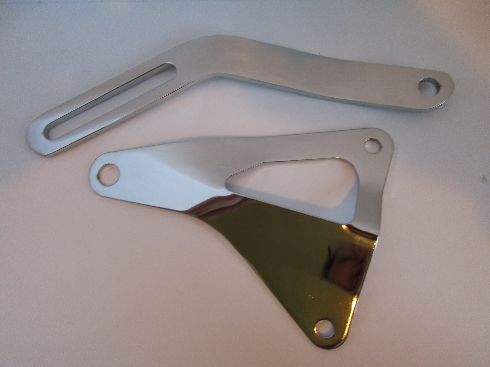 SMALL BLOCK FORD CHROME ALTERNATOR BRACKET 1965-73 289 302 SBF MUSTANG ...