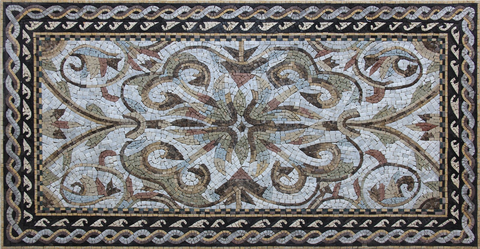 Mosaic Marble Roman Patterns CARPET Art Design 52x27 Inches | eBay