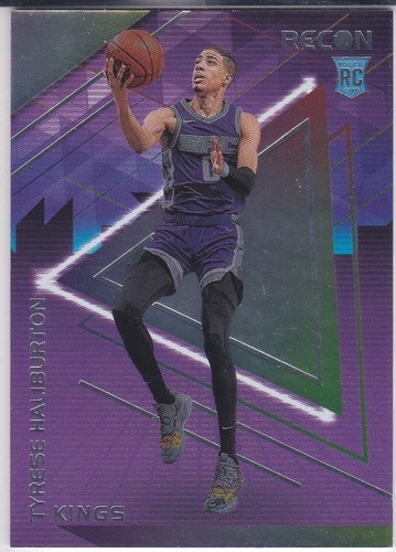 TYRESE HALIBURTON ROOKIE CARD 2020 Panini Recon RC Basketball RC KINGS ...