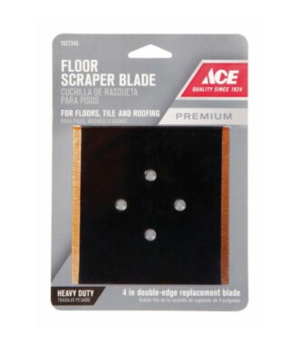 ACE HEAVY DUTY FLOOR SCRAPER BLADE 4" DOUBLE-EDGE REPLACEMENT BLADE ...