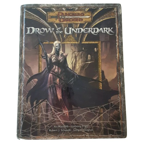 DROW OF THE UNDERDARK 2007 1st print HC Dungeons & Dragons 3.5/D20 WOTC ...