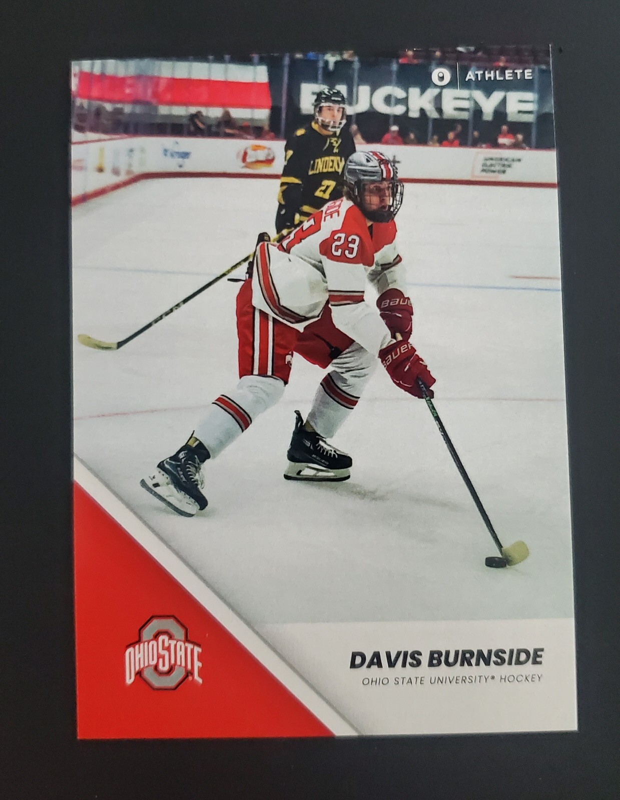 2024 ONIT Athlete Ohio State Buckeyes Hockey - Davis Burnside - Red - #33 | eBay