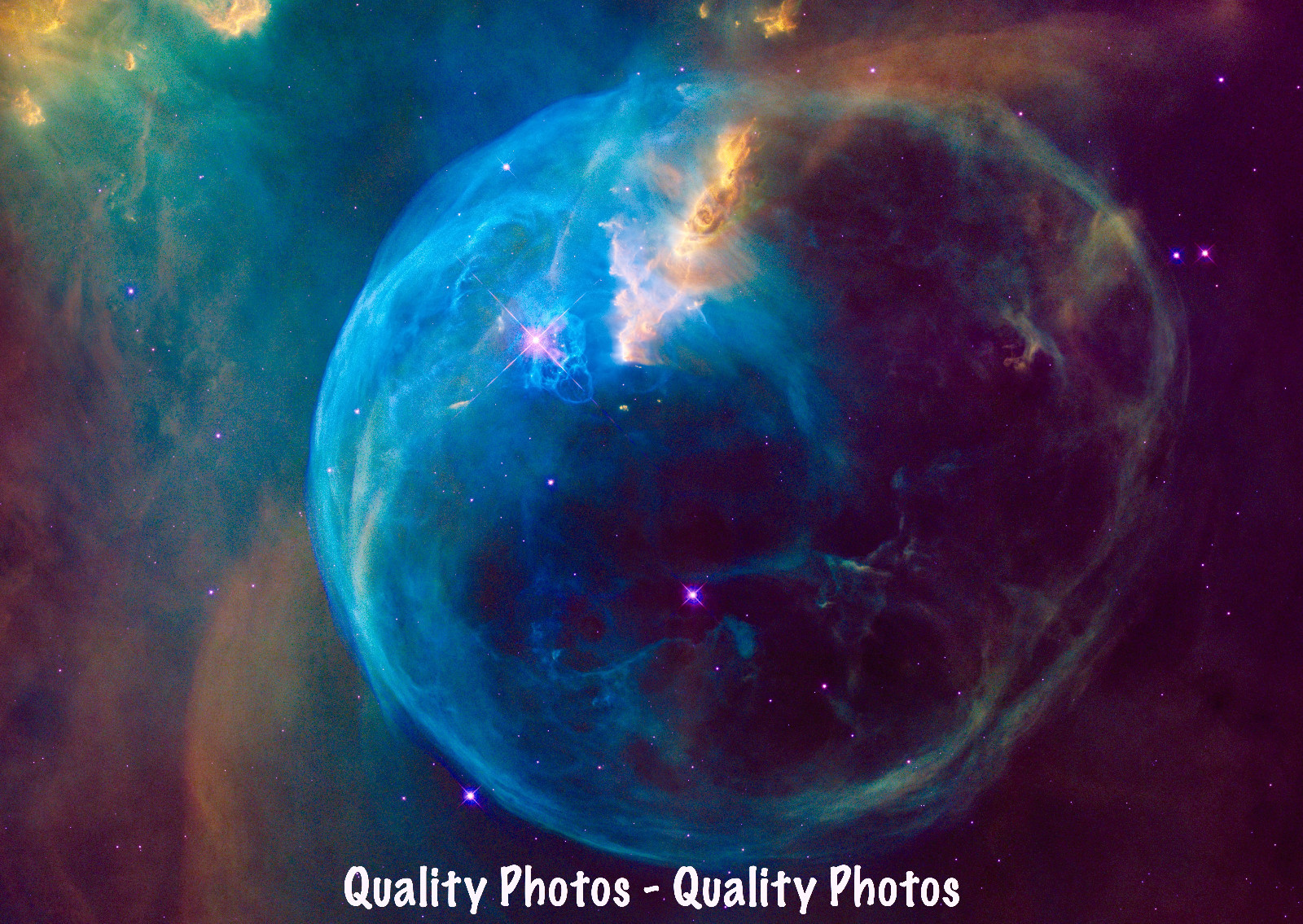 Blue Bubble Nebula 8.5x11" Photo Print, NGC 7635 Astronomy Space Galaxy ...