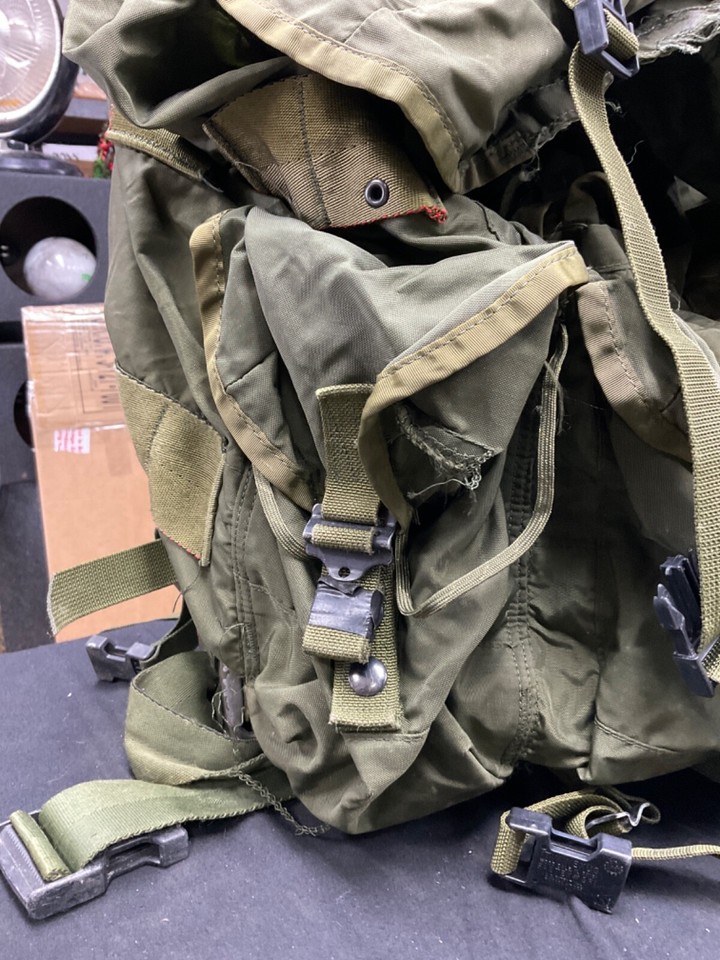 Vintage US Army Field Pack Combat Nylon Large Green Backpack with Frame ...