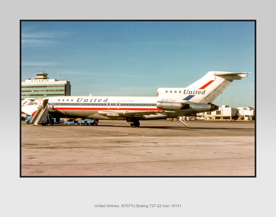 United Airlines Friendship Colors Boeing 727 11" x 14" Photograph ...