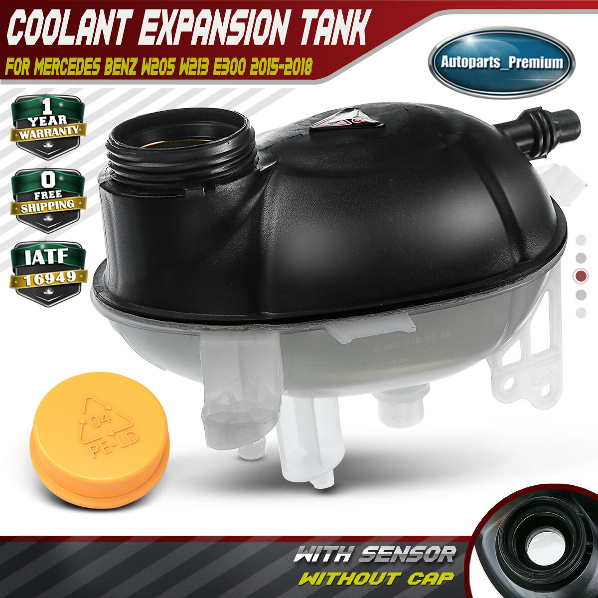 Coolant Expansion Tank for Mercedes-Benz W205 W213 X253 C E GLC-Class ...