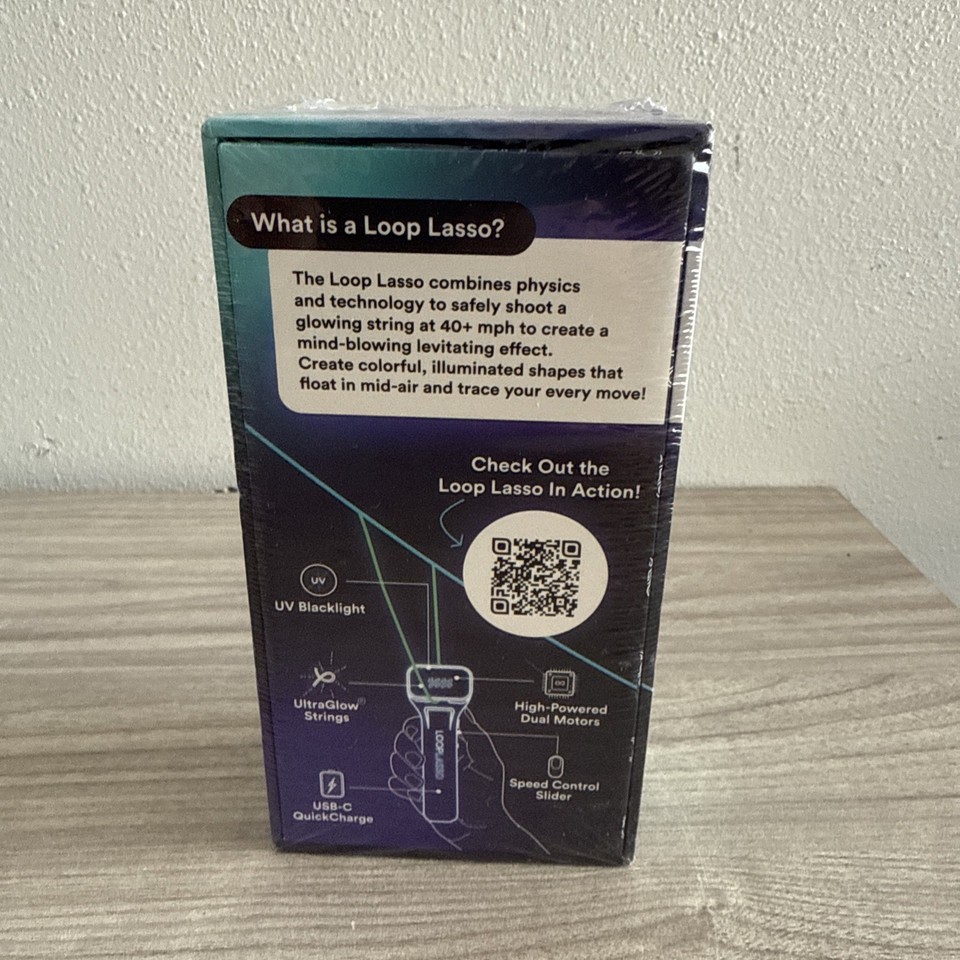 Loop Lasso Nano The Original Glow-in-The-Dark String Shooter Toy Bend ...