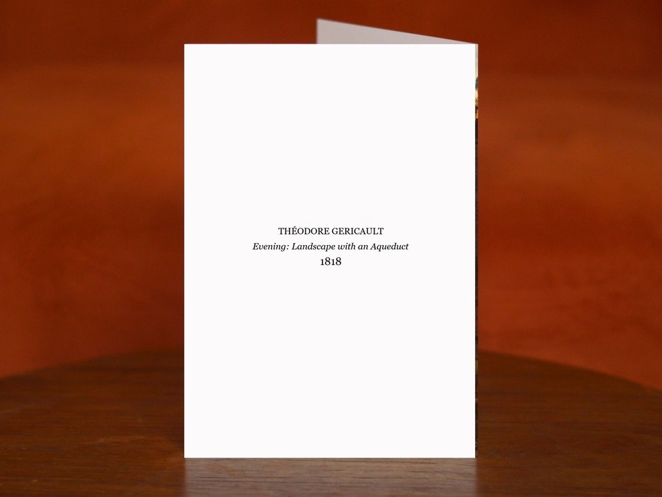 Evening: Landscape with an Aqueduct by Théodore Gericault - A5 Art ...