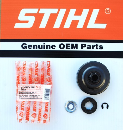 S12 Stihl 1141-007-1001 OEM Rim Sprocket Kit 3/8" 7T MS 291 271 261 | eBay